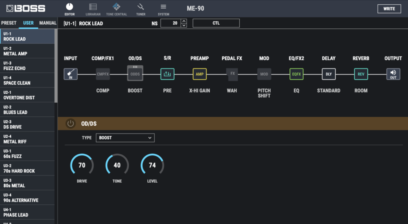 Using BOSS Tone Studio with the ME-90 - BOSS Articles